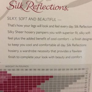 Hanes | Accessories | Hanes Silk Reflections Silky Sheer Pantyhosenew ...